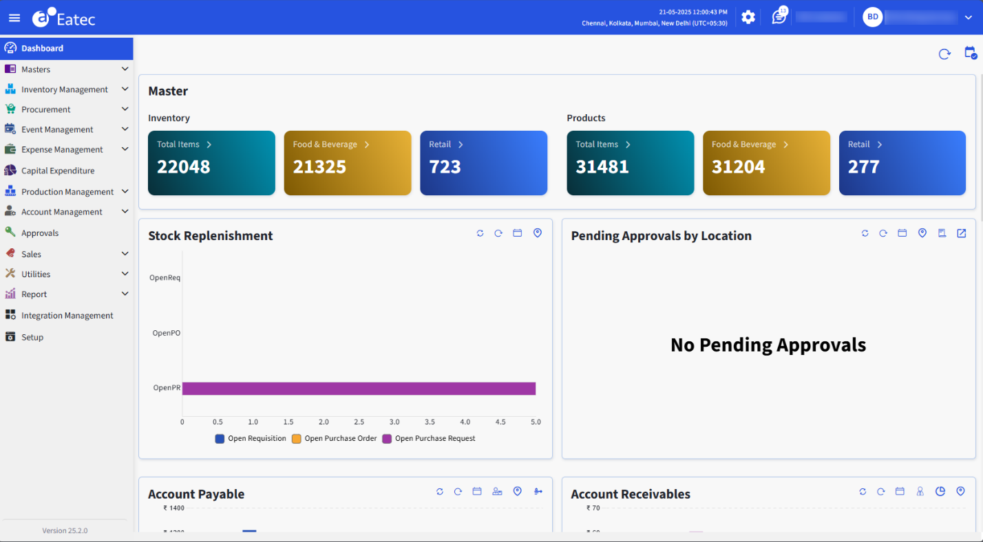 Logging out of Eatec